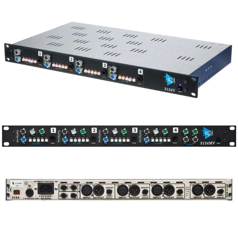 API 3124V Preamplificador de línea/micrófono de 4 canales - Compra en ...
