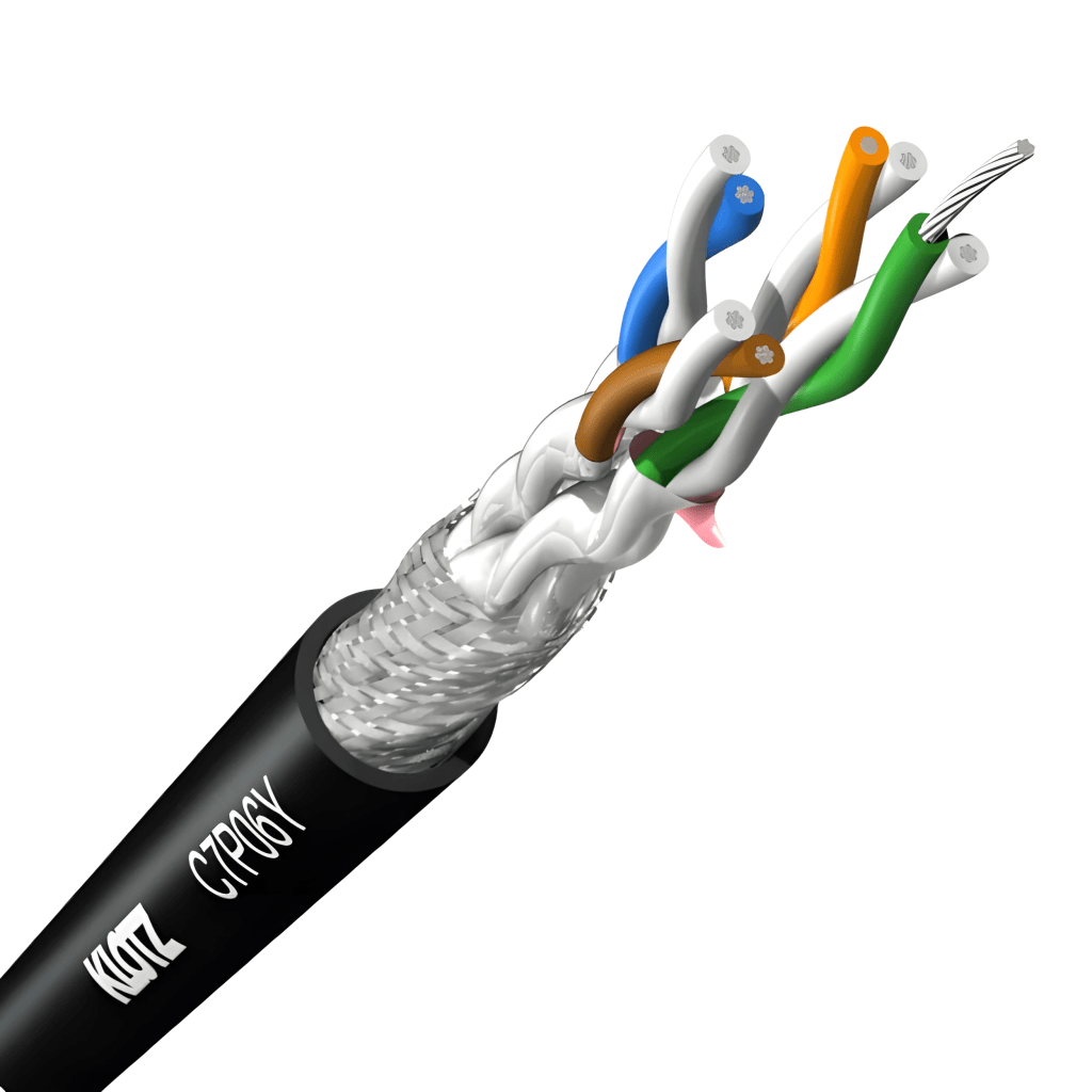KLOTZ C7P06Y.100 Cable patch CAT7 26/7 AWG (18awg) - S/FTP - 600 MHz ...