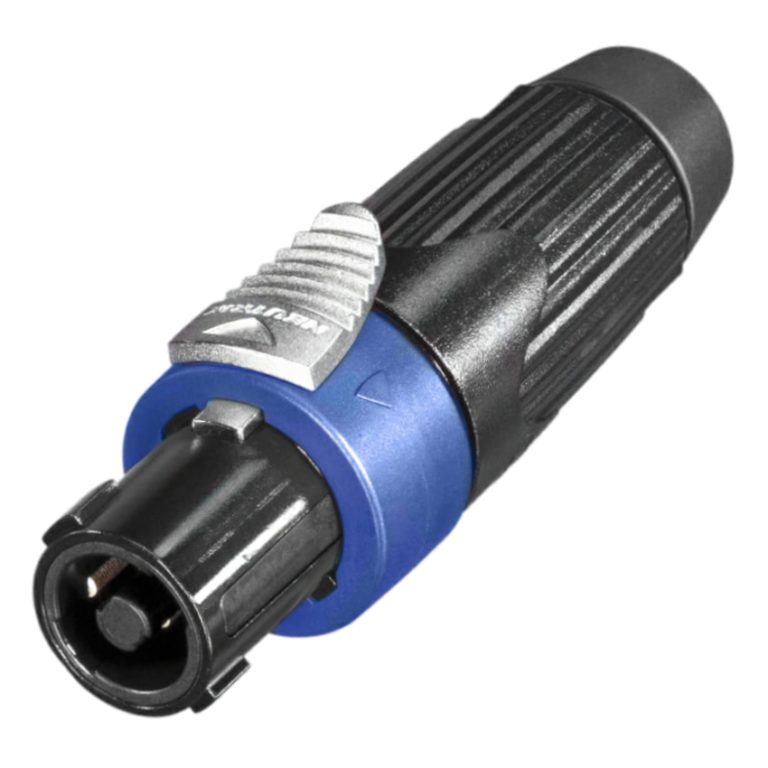 NEUTRIK NLT4FXX-BAG Conector para parlante metálico de 4 polos color ...
